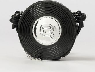 Karl Lagerfeld Mini-Umh&auml;ngetasche aus Polyurethan im zweifarbigen Design