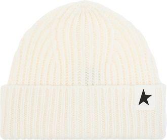 Golden Goose unisex, Accessoires, Beige, Taille: S Star Damien Beanie