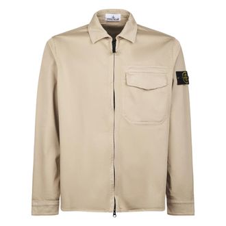 Stone Island Homme, Vestes, Beige, Taille: L Veste Zipp&eacute;e