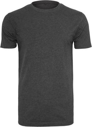 Build Your Brand T- Shirt Round Neck Homme, Noir (Anthracite), 4XL