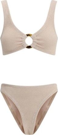 Hunza G Femme, Maillots de bain, Beige, Taille: ONE Size Maillot de bain &eacute;paules d&eacute;nud&eacute;es avec d&eacute;tail &eacute;caille de tortue