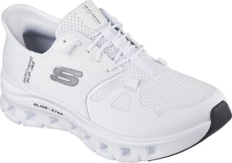 Skechers Slip-On Sneaker SKECHERS GLIDE-STEP PRO, Damen, Gr. 36, wei&szlig; (wht), Textil, Schuhe, Slipper, Freizeitschuh mit komfortabler Heel Pillow Funktion, Tops