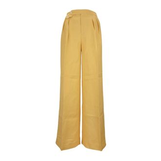 Ralph Lauren Wide Hosen - - Trousers - Damen - Gelb - M