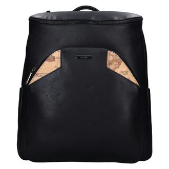 Alviero Martini 1A Classe Rucksack aus Leder und Kunstleder - - Bags - Herren - Schwarzk - ONE SIZE