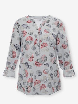 Witt Klassische Bluse Druckbluse Langarm