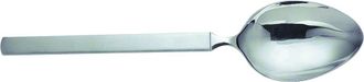 Alessi 4180/11 Dry, Servierlöffel aus Edelstahl glänzend poliert mit mattiertem Griff, 13.7 x 7.5 x 13.9 cm