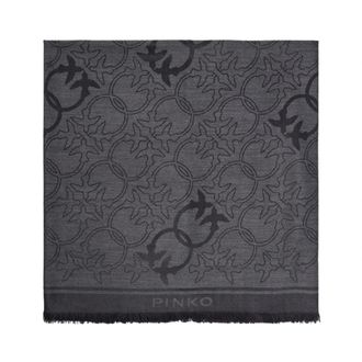 Pinko Jacquard Viskose Schal - - Accessories - Damen - Schwarzk - ONE SIZE