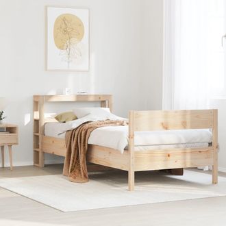 vidaXL Letto Senza Materasso 75x190 Cm In Legno Massello Pino - Vidaxl
