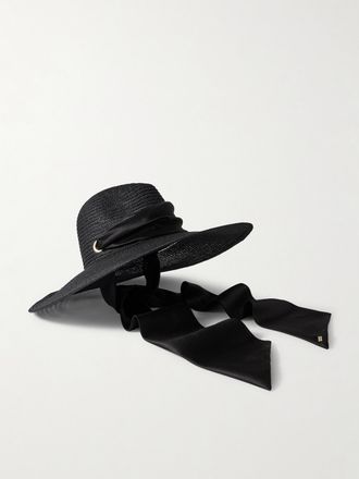 Eugenia Kim Chapeau En Chanvre &Agrave; Finitions En Gros-grain Cassidy - Noir