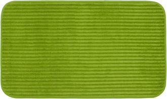 Gözze Rutschfester Weicher Badeteppich, 100% Polyester, 70 x 120 cm - Dunkelgrün