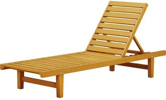 Habitat et Jardin Bain de Soleil en bois Rawai - Marron clair