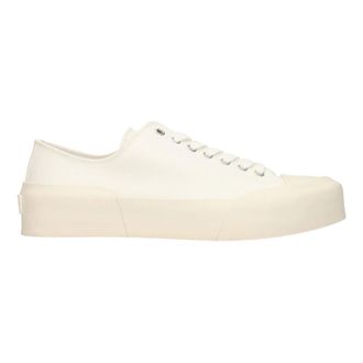 Jil Sander Beige Stoff Low Tops Sneakers - - Shoes - Herren - Wei&szlig; - 42 EU