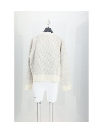 Dior Womens Knit Pullover White Sweater