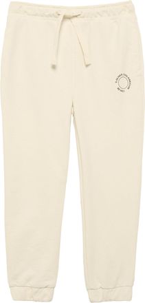 s.Oliver Unisex Jogginghose aus Sweat mit kleinem Print-Detail helles Sand 116