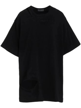 Yohji Yamamoto t-shirt en coton - Noir