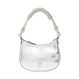 Pinko Pinko, Femme, Sacs, Gris, Taille: ONE Size Mini Half Moon