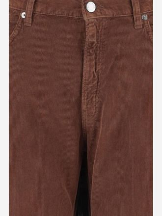 Haikure Womens Pants Ribbed Cotton Velvet Brown Jean