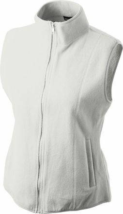 James & Nicholson Damen Microfleeceweste, off-white, XXL, JN048 owh