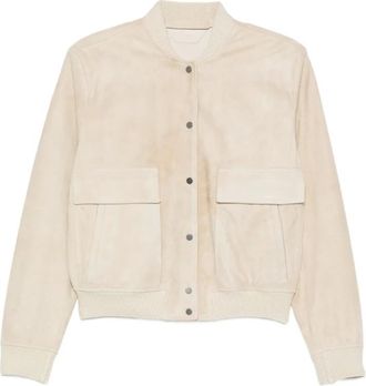 Salvatore Santoro Femme, Vestes, Beige, Taille: 36 FR Blouson aviateur boutonn&eacute; &agrave; poches &agrave; rabat