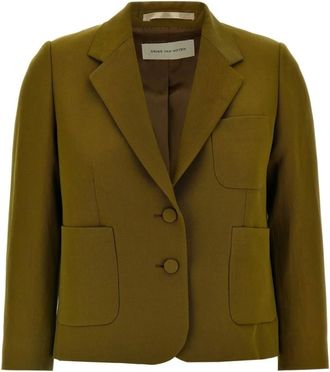 Dries Van Noten Femme, Vestes, Vert, Taille: 36 FR Bamis Blazer