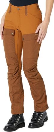 Fjällräven Keb Damen Trekking Hose Regular, Timber Brown/Chestnut, 44