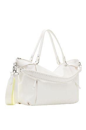 Desigual Womens Bag_Half Logo 23_LIBIA 2. 1000 White
