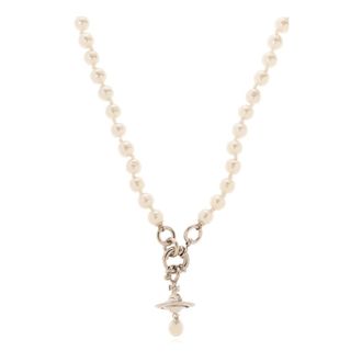Vivienne Westwood Femme, Accessoires, Beige, Taille: S Aleksa Pearl Necklace