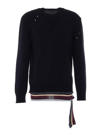 Maison Margiela Pull Col Rond - Noir