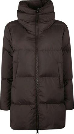 Herno Doudoune &agrave; col chemin&eacute;e - Femme - Manteaux - Brun - Taille: 44 FR