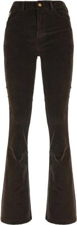 Lois Jeans Cord-Jeans mit Logo-Patch - Braun