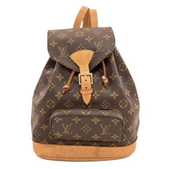 Louis Vuitton Sac &agrave; dos Montsouris MM Pre-owned - Femme - Pre-owned - Brun - Taille: ONE Size