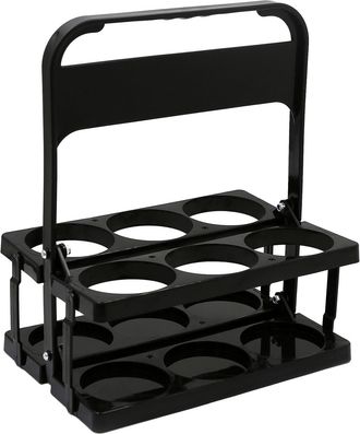 Generico Milchflaschenhalter mit 6 Löchern, Bierflasche, Präsentationsständer, faltbar, wiederverwendbar, Halterung für Milchflaschen aus ABS, langlebig, mit G