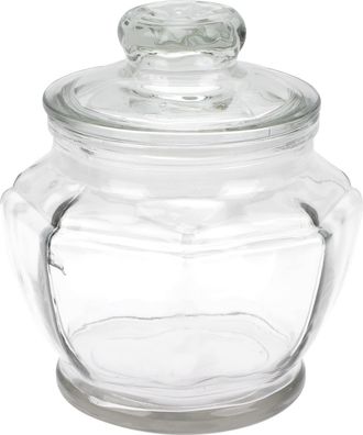 Happyyami Gro&szlig;er Glas Vorratsbeh&auml;lter Mit Dichtung Praktischer Einmachglas F&uuml;r Lebensmittel Luftdicht Transparent F&uuml;r Essiggurken Und Gem&uuml;se K&uuml;chenorganisation