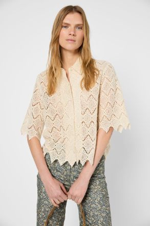 Gerard Darel Chemise en dentelle - UTIA - Naturel