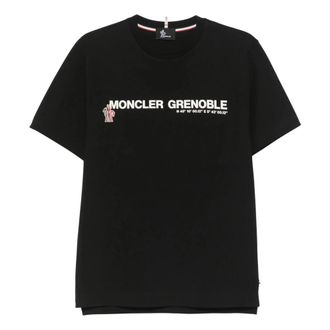 Moncler Grenoble T-Shirt aus Baumwollmischgewebe - - Tops - Herren - Schwarzk - L