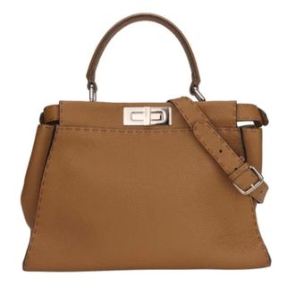 Fendi Pre-owned Cuir sacs-fendi - Femme - Pre-owned - Brun - Taille: ONE Size