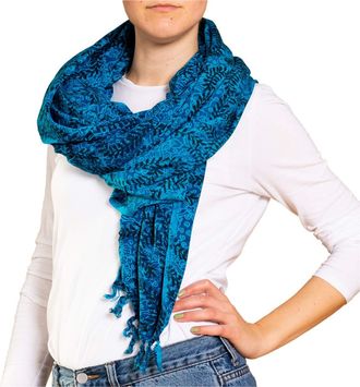 Panasiam Scarf 190x116 cm, B108 blue tones, L