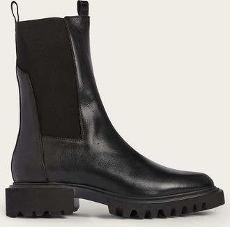 AllSaints bottes en cuir Hallie noires