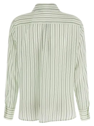 Max Mara Womens Bicolor Silk Blouse