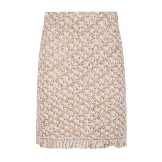 Fabiana Filippi Eleganter Seiden- & Nylonrock in Beige - - Skirts - Damen - Mehrfarbig - S