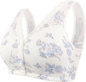 Generic Mince Laceless Confortable Respirant Sous-v&ecirc;tements Grande Taille Boucle Femme Soutien-gorge Col V Gilet Bralette Sans Fil Soutien-gorge Bas Sport Bra