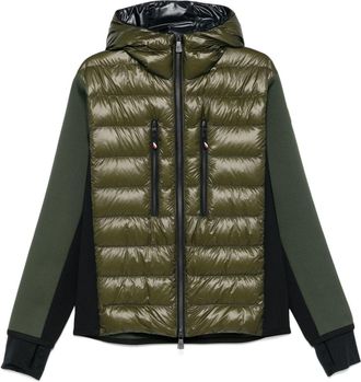 Moncler Jacke mit Dauneneinsätzen - Grün