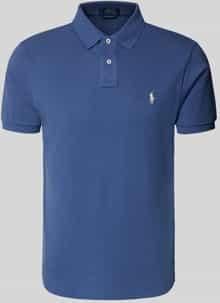 Polo Ralph Lauren Custom Slim Fit Poloshirt mit Label-Stitching