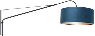 Steinhauer Steinhauer - Applique chambre lampe liseuse orientable velours bleu noir mat