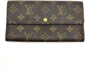 Louis Vuitton Portefeuille long (bi-pli) Pre-owned - Femme - Pre-owned - Brun - Taille: ONE Size