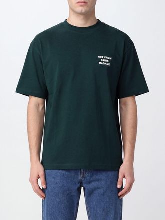 Dr&ocirc;le de Monsieur Dr&ocirc;le de Monsieur Baumwoll-T-Shirt mit Logo-Print und &uuml;berschnittenen Schultern