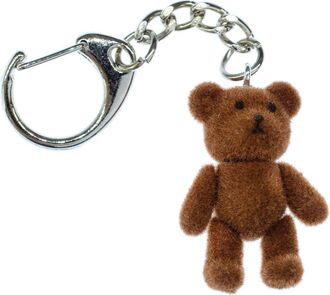Miniblings Teddy Teddyb&auml;r Schl&uuml;sselanh&auml;nger - Handmade Modeschmuck I Anh&auml;nger Schl&uuml;sselring Schl&uuml;sselband Keyring - Teddy Teddyb&auml;r dunkelbraun