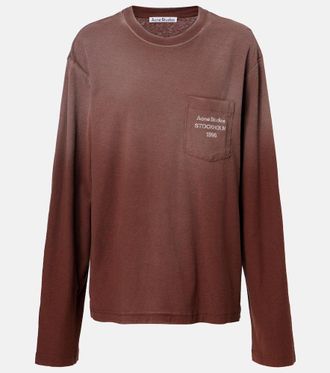 Acne Studios T-shirt en coton et chanvre &agrave; logo