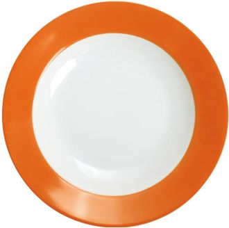 Kahla Pronto Colore Suppenteller 22 cm sunset orange|oranger tiefer Teller aus Porzellan
