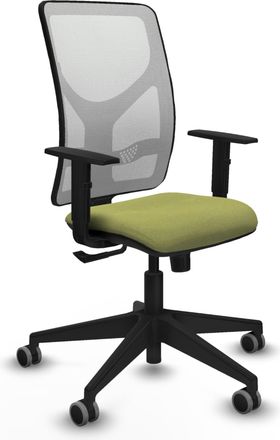 Piqueras y Crespo Schreibtischstuhl, Minzgr&uuml;n, mit 1D-Armlehnen, h&ouml;henverstellbare Lendenwirbelst&uuml;tze, ausgestattet mit 3 Positionen und Schneidschaum, Wei&szlig;/Olivgr&uuml;n